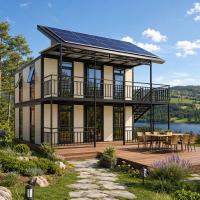 China Boxsapce Container House with Solar Panels Detachable Prefab Container House House Container 3 Bedroom Modern Expandable Container House for sale