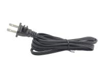 China 1.8m 2pin PVC Black American Plug Cable AC Power Extension Cord for Home Appliance Socket for sale