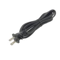 China 1.8m 2pin PVC Black American Plug Cable AC Power Extension Cord for Home Appliance Socket for sale
