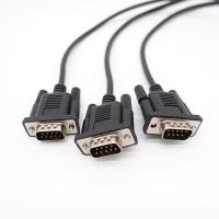China Male-Female RS232 Data Serial DB9 to DB25 Open Tail Cable with 16 ga Copper Conductors for sale