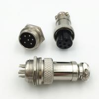 China America Market GX16 Threaded Connector Aviation Plug GX16 4 Pin Connector in Black Color for sale