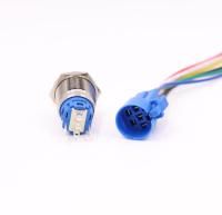 China 16MM Waterproof Metal Switch Button Wire Electronic Turnbuckle Cable ON-OFF Harness for Wire Harnessing for sale
