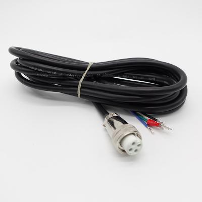 China 4 Pin Wire Harness H17-4T Aviation Plug Connector with AVF Cable and Copper Conductor for sale