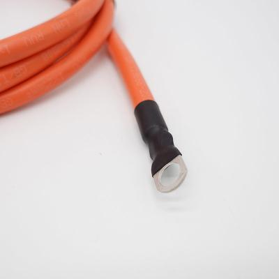 China EURO Main Market 25mm Double-insulated Orange Welding Cable Water Tray Earthing Harness for sale