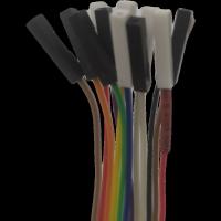 China Custom Dupont 1.27mm Male to Female 12pin Flexible Flat Rainbow Cable for EURO Market for sale