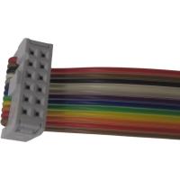 China Custom Dupont 1.27mm Male to Female 12pin Flexible Flat Rainbow Cable for EURO Market for sale