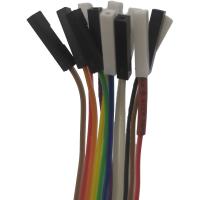 China Custom Dupont 1.27mm Male to Female 12pin Flexible Flat Rainbow Cable for EURO Market for sale