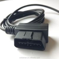 China OBD2 Connector Customized Length Car Truck OBD Cable Wire Harness with RoHS Compliance for sale