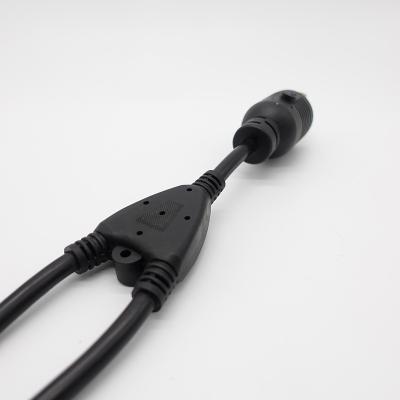 China OEM L14-30 Generator Nema L16-20p to 5-15R Y Splitter Cable with and Twist-lock Plug for sale
