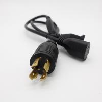 China Conductor Copper Network SDK Nema L14-30 Locking Receptacle to 5-15R Y Splitter Cable with US Plug for sale