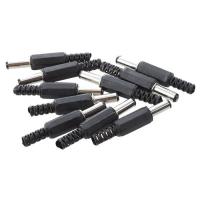 China 2P Pins Male DC Power Plug Jack Connector Adapter 2.1x5.5mm for Audio Video Equipment for sale