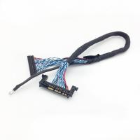 China LCD Panel 40 Pin LVDS Cable Manufactured with Customized Connector Color and Wire Harness for sale