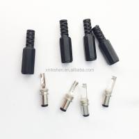 China Customizable Length 2.1*5.5*9mm DC Power Plug RoHS Compliant Male Gender Black Cable for sale