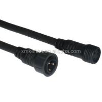 China IP67 rated 3 pin waterproof connector with RoHS compliance and custom wire length for sale