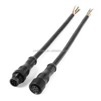 China IP67 rated 3 pin waterproof connector with RoHS compliance and custom wire length for sale