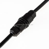 China IP67 rated 3 pin waterproof connector with RoHS compliance and custom wire length for sale