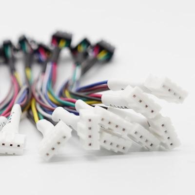 China JST XH 8pin 2.54mm Socket Connector Wire Harness for Dual Head Black Male And Female for sale