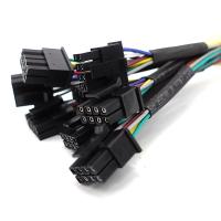 China JST XH 8pin 2.54mm Socket Connector Wire Harness for Dual Head Black Male And Female for sale