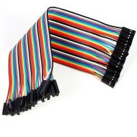 China 40Pin 1.27mm Pitch Copper Conductors OEM ODM Cable for UL2651 Flat Rainbow Ribbon Cable for sale