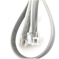 China RJ45 RJ12 CAT6 UTP Cable for Telephone Handset Coiled Wire Harness in Custom Length for sale