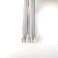 China RJ45 RJ12 CAT6 UTP Cable for Telephone Handset Coiled Wire Harness in Custom Length for sale