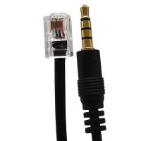 China Male 3.5mm Audio Plug to RJ45 RJ11 CAT6 6P6C 4P4C UTP Cable Network Cable Adapter for sale