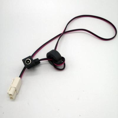 China Black PVC Insulated OEM ODM Wire Harness with Ferrite Anti-interference Magnetic Ring DC 5.5*2.5mm for sale