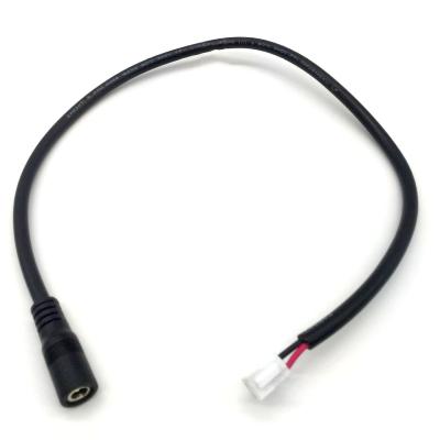 China PVC Shielding 5.5*2.1mm 5.5*2.5mm Female DC Power Plug with JST-PH Female Connector Cable for sale