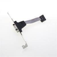 China VGA Cable Housing D-sub with Iron RS232 to IDC 2.54 10pin Mmaleblack Polybag Copmalestock for sale