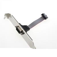 China VGA Cable Housing D-sub with Iron RS232 to IDC 2.54 10pin Mmaleblack Polybag Copmalestock for sale