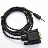 China 3.5mm Male Plug Cable D-sub to 3.5mm Earphone Audio Cable Shielding Braid VGA Cable for sale