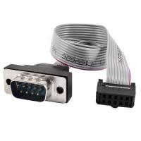 China Fast Delivery Manufacture IDC to HDB 15 Pin Flat Cable Assemblies with Black Connector for sale