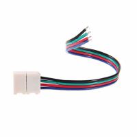 China R/G/B/W Motorcycle 2 Pin Led Strip Light Diode Connector Wiring Harness for Motorcycle for sale