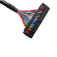 China Black 50 Pin LVDS Cable for LCD Monitor Wire Har Motorcycles JST Connectors Hardness Plug for sale