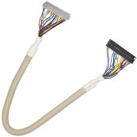 China Black 50 Pin LVDS Cable for LCD Monitor Wire Har Motorcycles JST Connectors Hardness Plug for sale