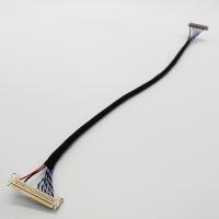 China ROHS and ISO Certified Custom Electronic Flat Fiber Ribbon Cable with 24 Pin Connector for sale