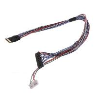 China ODM OEM RoHS Compliant Nylon Tube 40 Pin Anti-Oxidation Extension Lcd LVD TV Wire Harness for sale