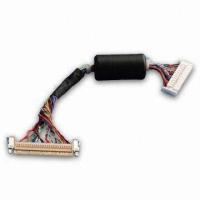 China Power Cable 2 Wire Custom Wiring Harness Assembly with PVC Tube and Copper Conductors for sale