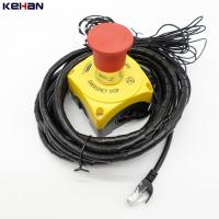 China JST 250A 8mm Emergency Stop On Off Industrial Push Button Switch with RJ45 Wiring Harness for sale