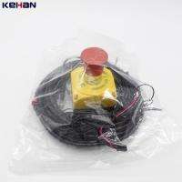 China JST 250A 8mm Emergency Stop On Off Industrial Push Button Switch with RJ45 Wiring Harness for sale