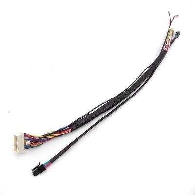 China 24V Car Stereo Auto Electrical Cable Assembly Wire Harness Kit with Two Hole Pins for sale