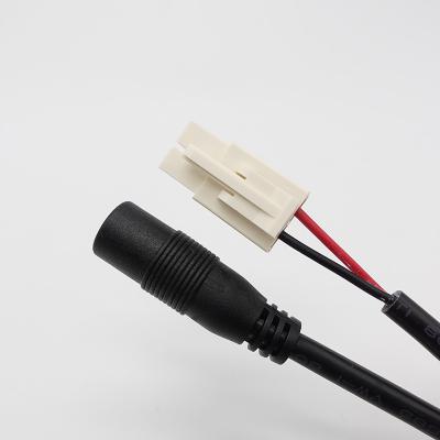 China 24V Power Cord with 2P Jack DC Electric Motors and JST 2 Pin Connector Wire Harness for sale