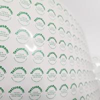 China Blank Printed Anti Counterfeit Labels Adhesive Eggshell Sticker Paper for sale