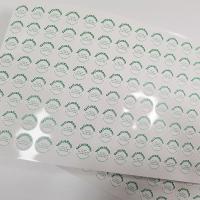 China Blank Printed Anti Counterfeit Labels Adhesive Eggshell Sticker Paper for sale