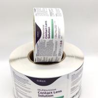 China Flexo Printing Matte Sticker Paper Rectangular BOPP Film Adhesive Label Roll for sale