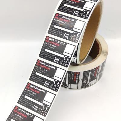 China PMS Adhesive Label Stickers Glossy TPU Industrial Vinyl Sticker Paper for sale