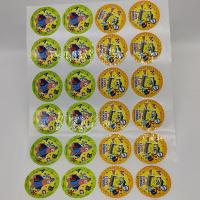 China Oval Adhesive Label Stickers Rolls Sheets Synthetic CMYK Pp Sticker Paper for sale