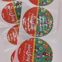 China CMYK Custom Glossy Label Stickers Circular Printed Self Adhesive Labels for sale