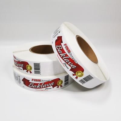 China Matte Bottle Packaging Label Stickers CMYK Waterproof Synthetic Paper Label Roll for sale