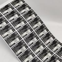China BOPP Paper Packaging Label Stickers Waterproof Varnishing Industrial Adhesive Labels for sale